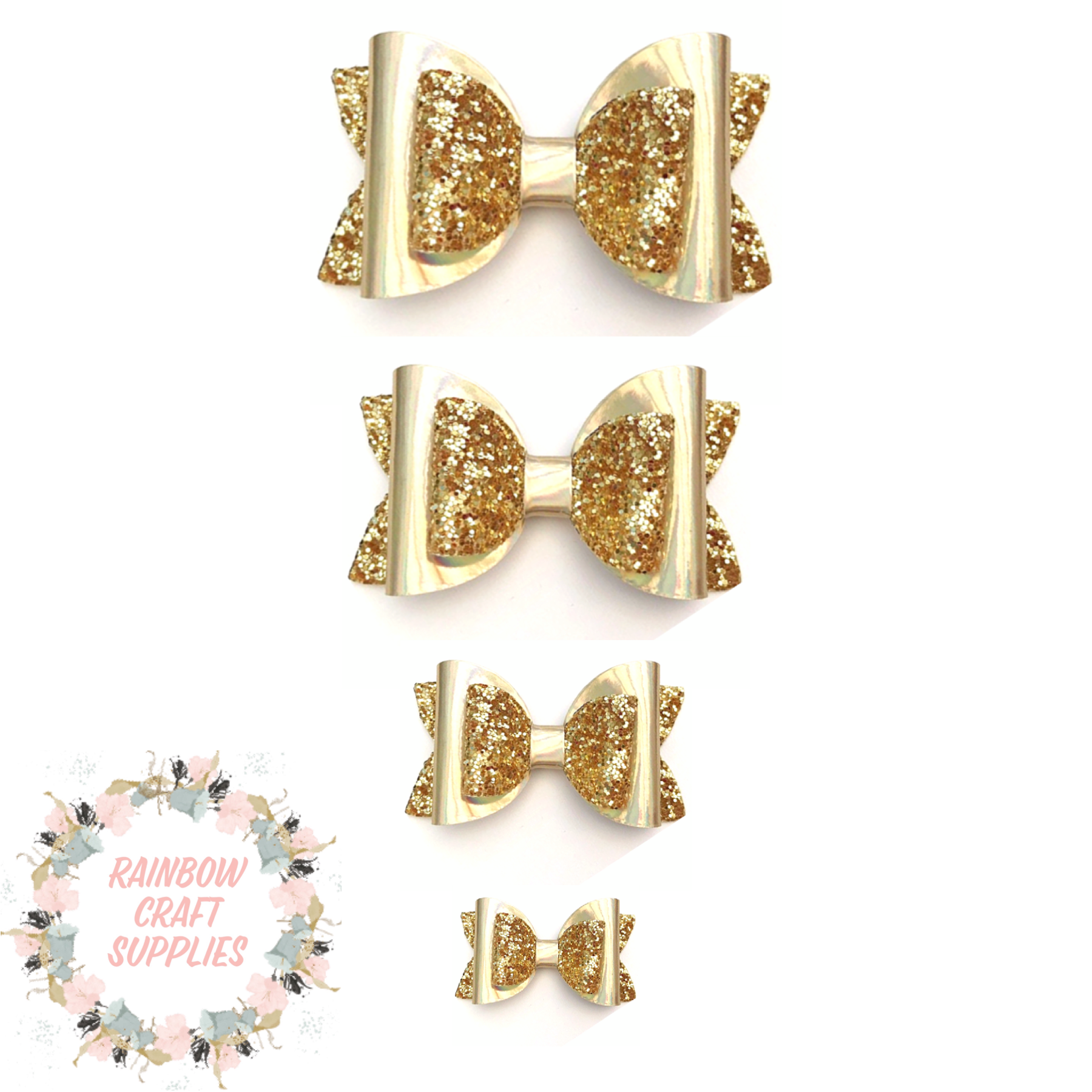 Louisa layered double loop bow Template (4 sizes) – Rainbow craft supplies